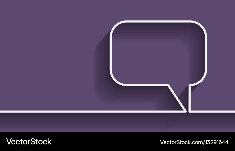 Bubble speech template Royalty Free Vector Image