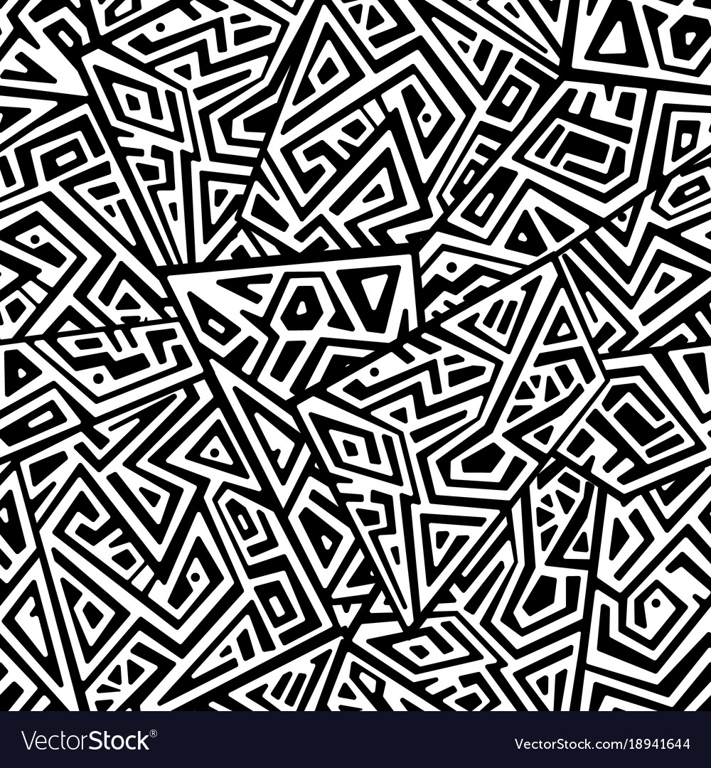 Creative seamless pattern Royalty Free Vector Image