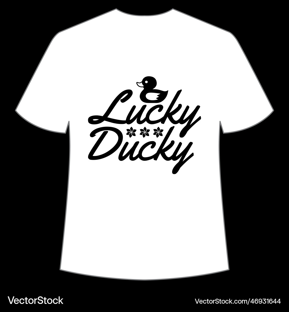 Lucky ducky Royalty Free Vector Image - VectorStock