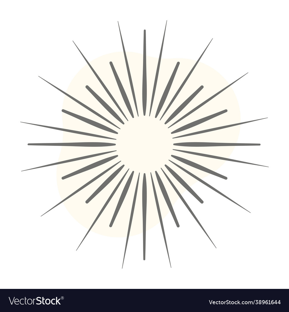 Sun rays Royalty Free Vector Image - VectorStock