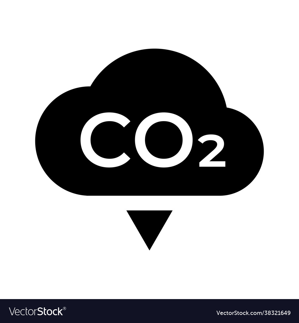 Co2 carbon emissions concept icon badge Royalty Free Vector Co2 carbon emissions concept icon badge Royalty Free Vector