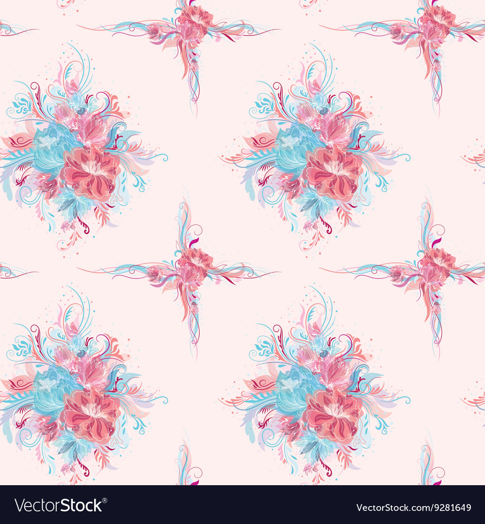 Fresh romantic pattern Royalty Free Vector Image