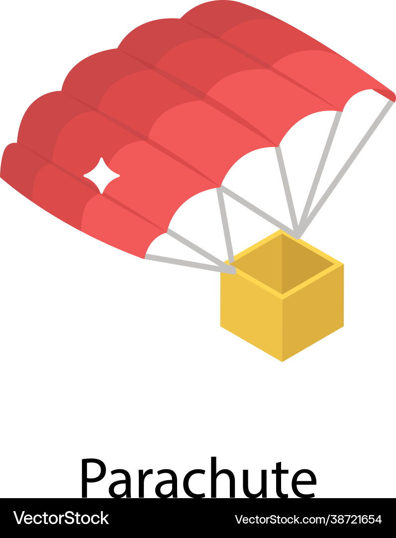 Parachute Royalty Free Vector Image - VectorStock