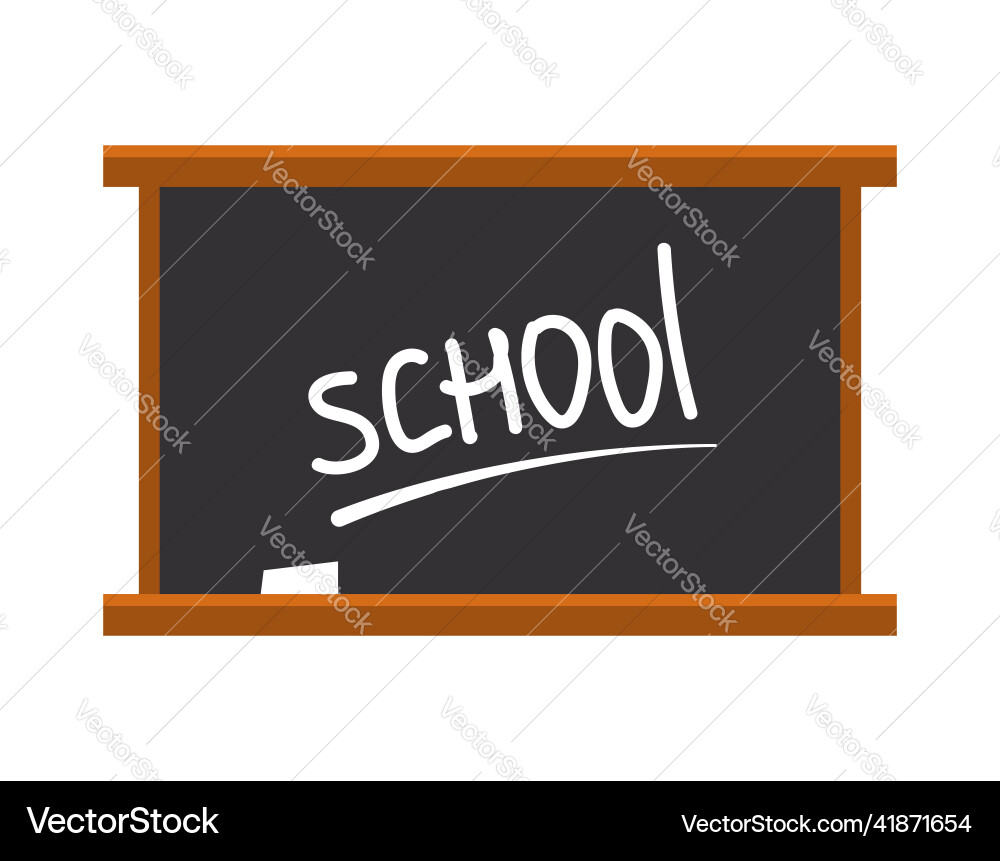 School blackboard - modern flat design single Vector Image