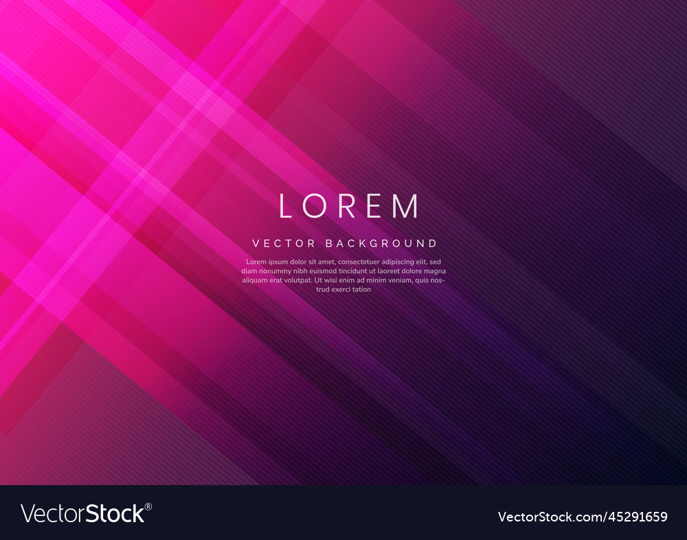 Abstract pink gradient geometric diagonal overlay Vector Image