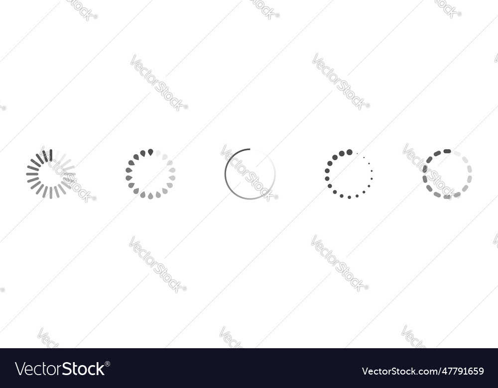 Download Signs Set Load Icons Data Load Royalty Free Vector