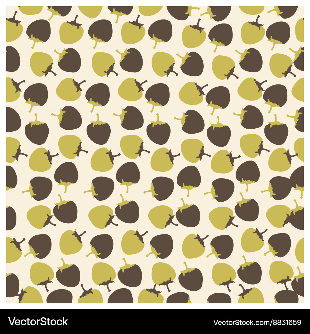 Leavesfruits and flowers seamless pattern Vector Image