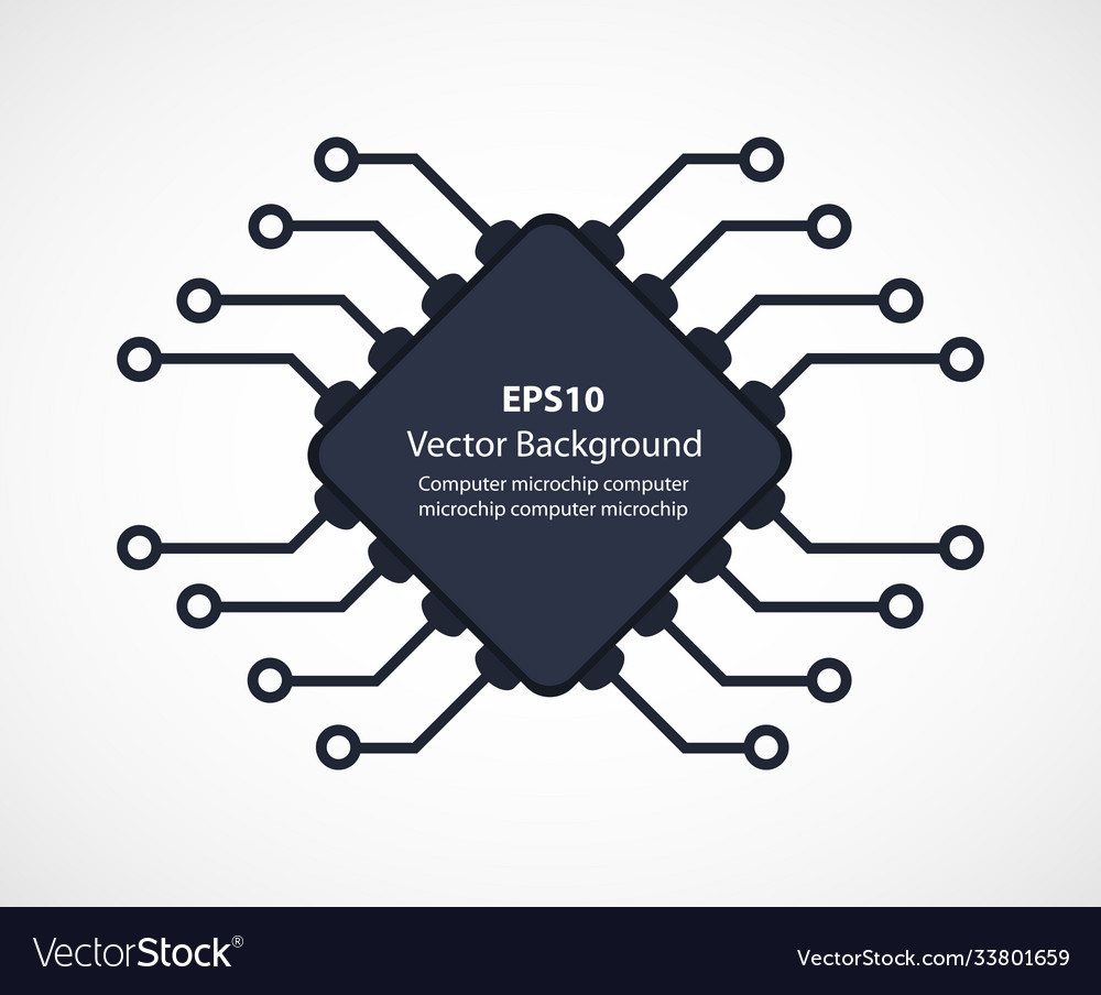 Microchip electronics for infographics Royalty Free Vector Microchip electronics for infographics Royalty Free Vector