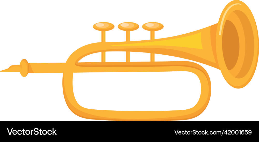 Trumpet musical instrument Royalty Free Vector Image