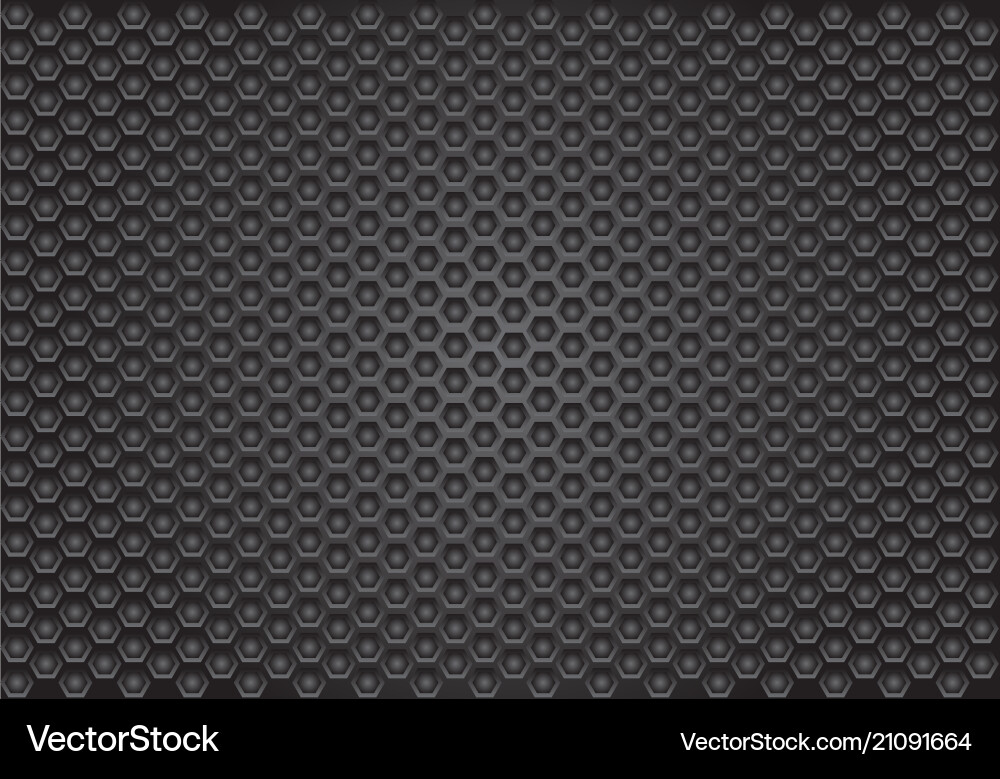 Abstract dark gray hexagon pattern design Vector Image