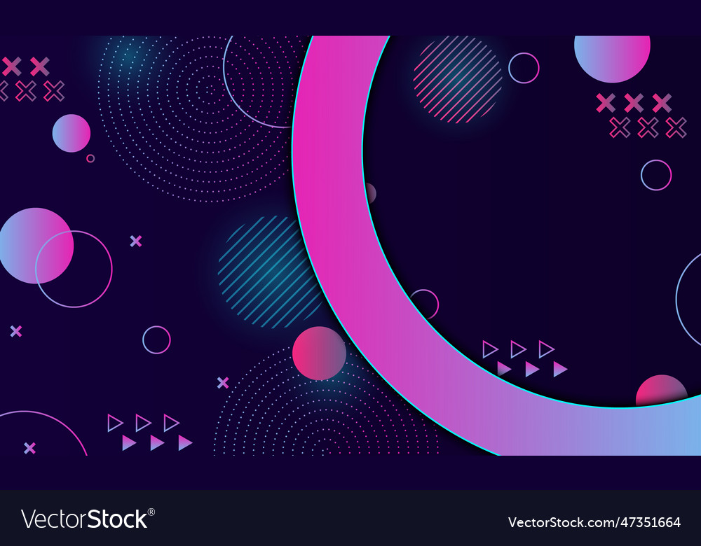 Abstract modern gradient on dark blue background Vector Image
