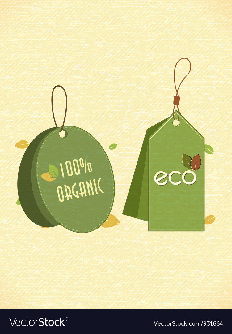 Eco friendly labels Royalty Free Vector Image - VectorStock