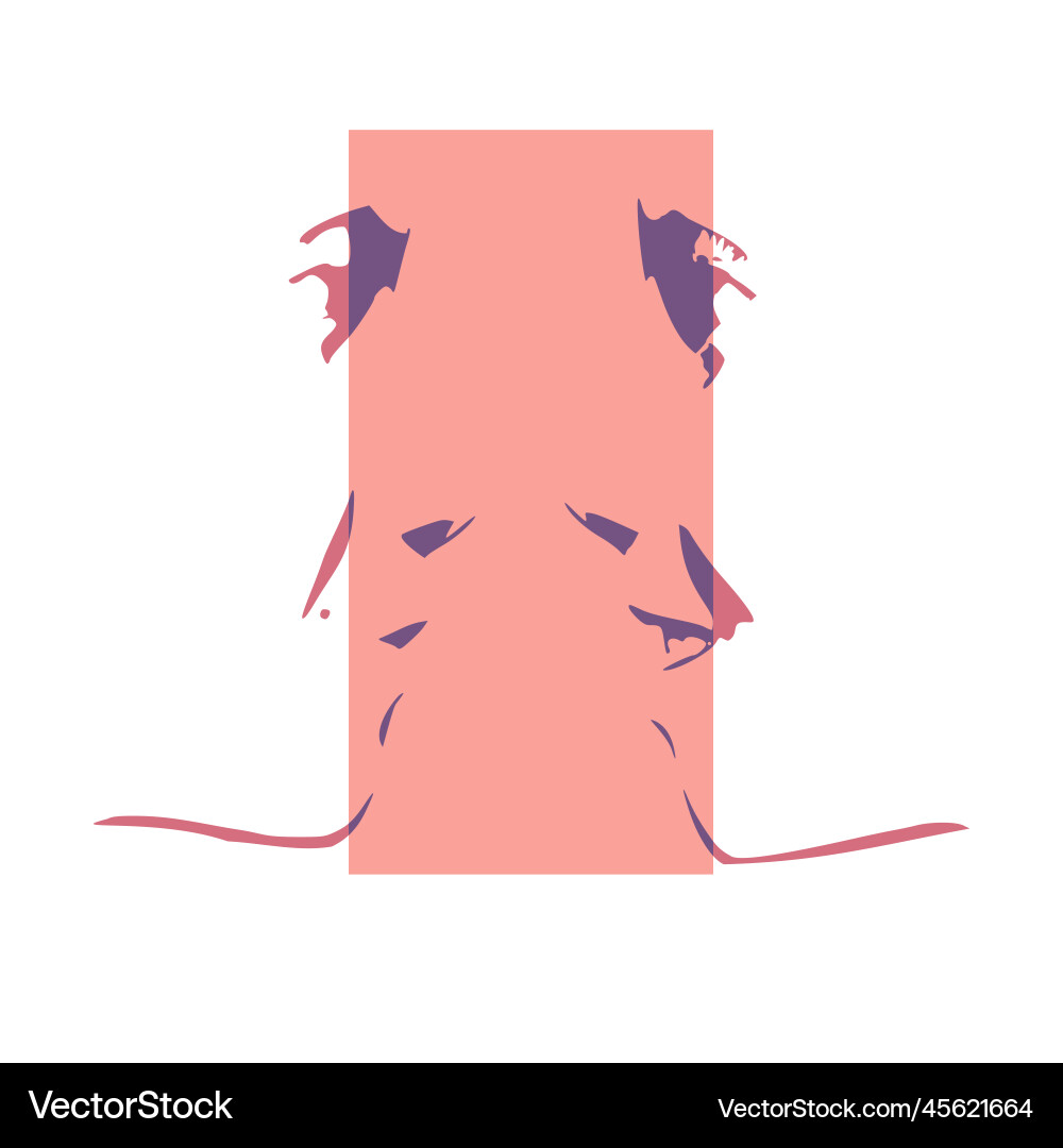 Human face side view silhouettes various emotions Vector Image
