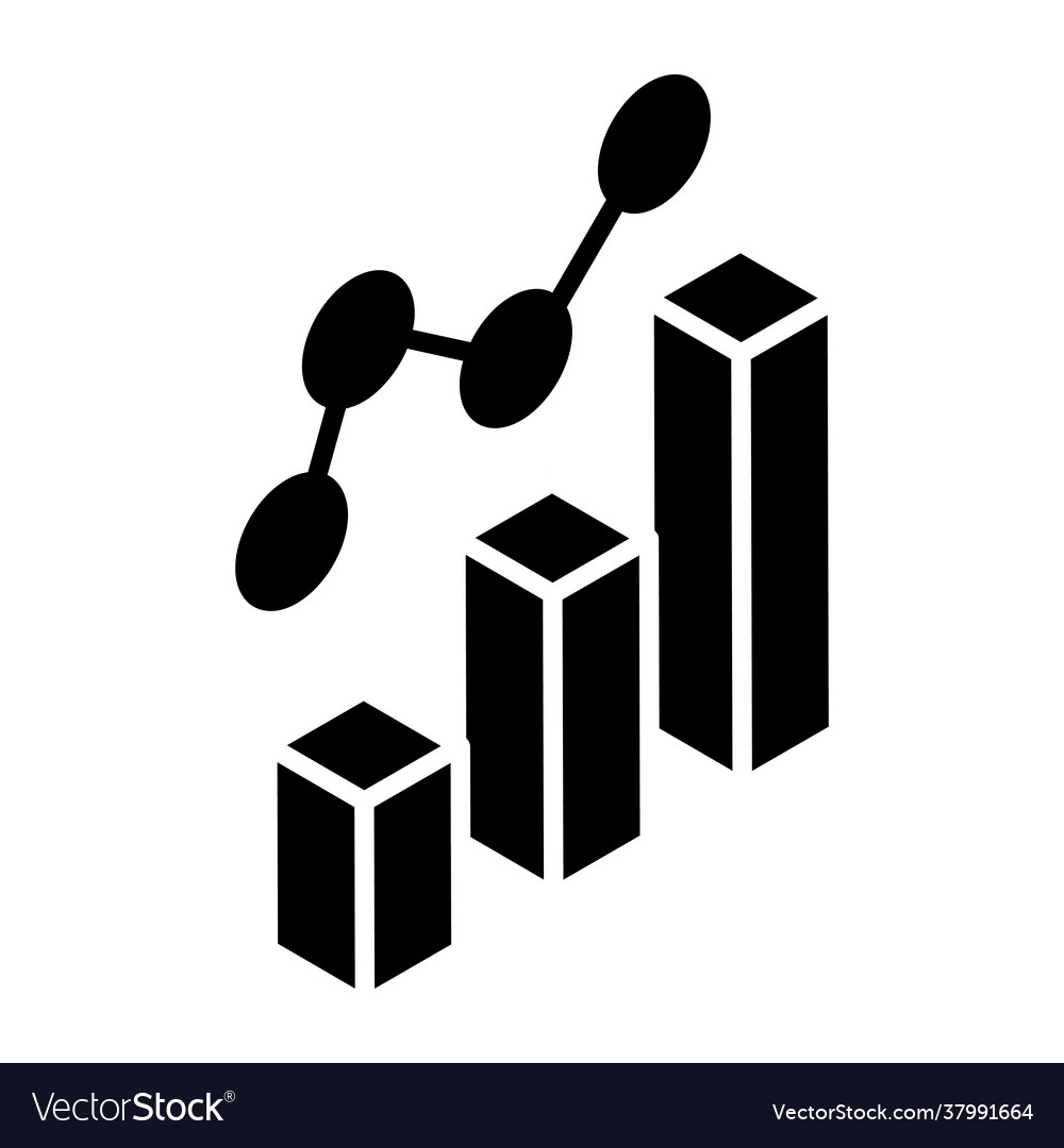 Polyline graph Royalty Free Vector Image - VectorStock