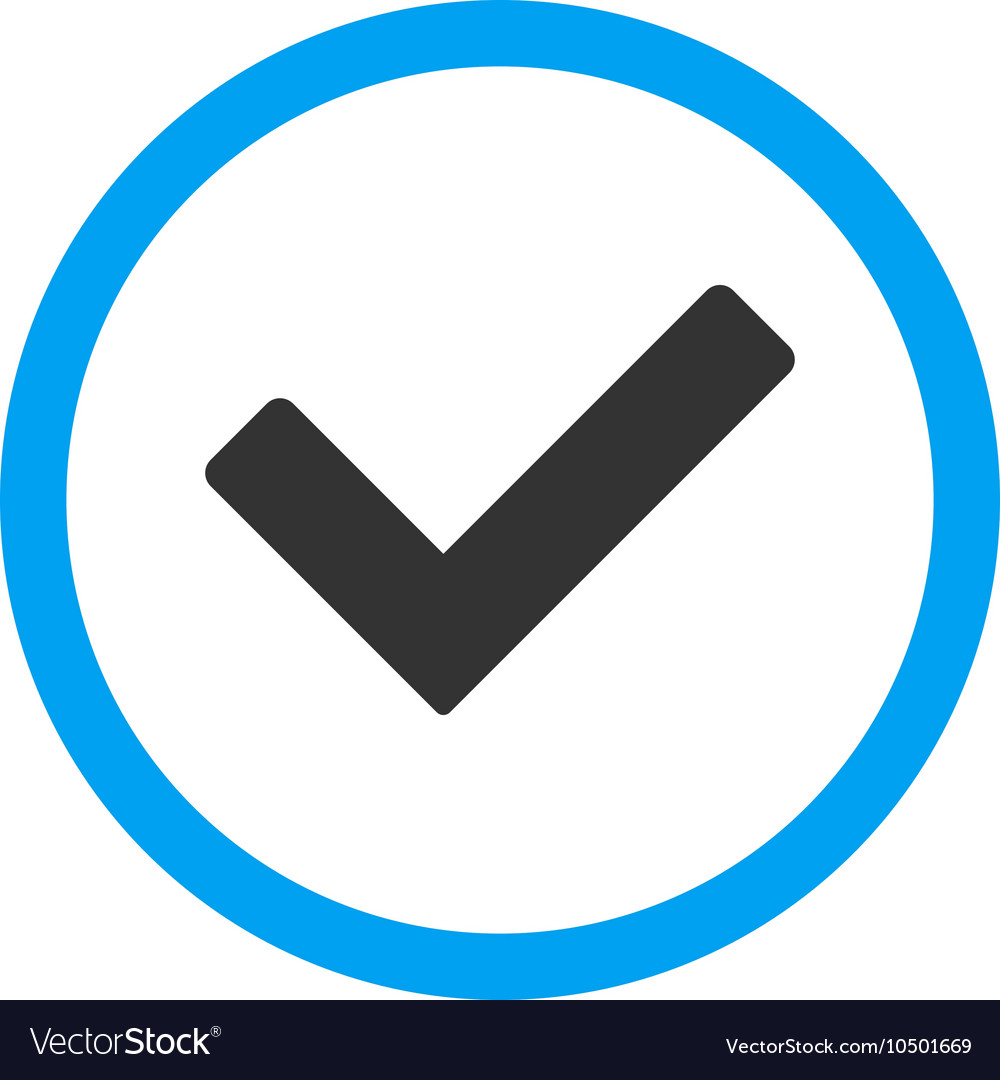 Ok flat rounded icon Royalty Free Vector Image Ok flat rounded icon Royalty Free Vector Image