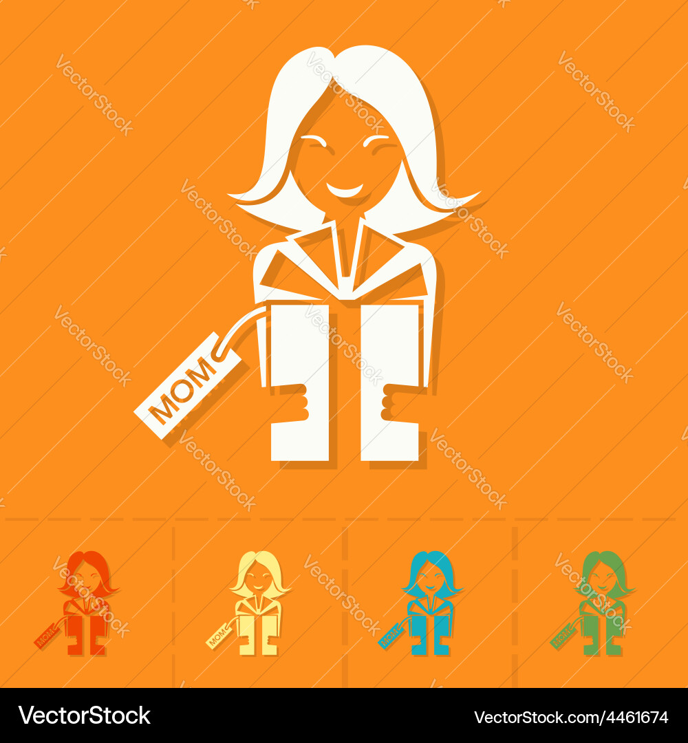 Happy mothers day icon Royalty Free Vector Image