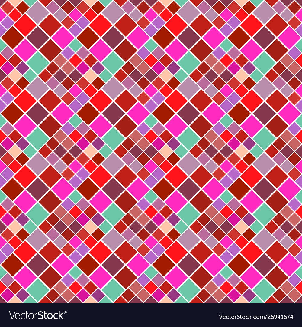 Square pattern background design - multicolored Vector Image