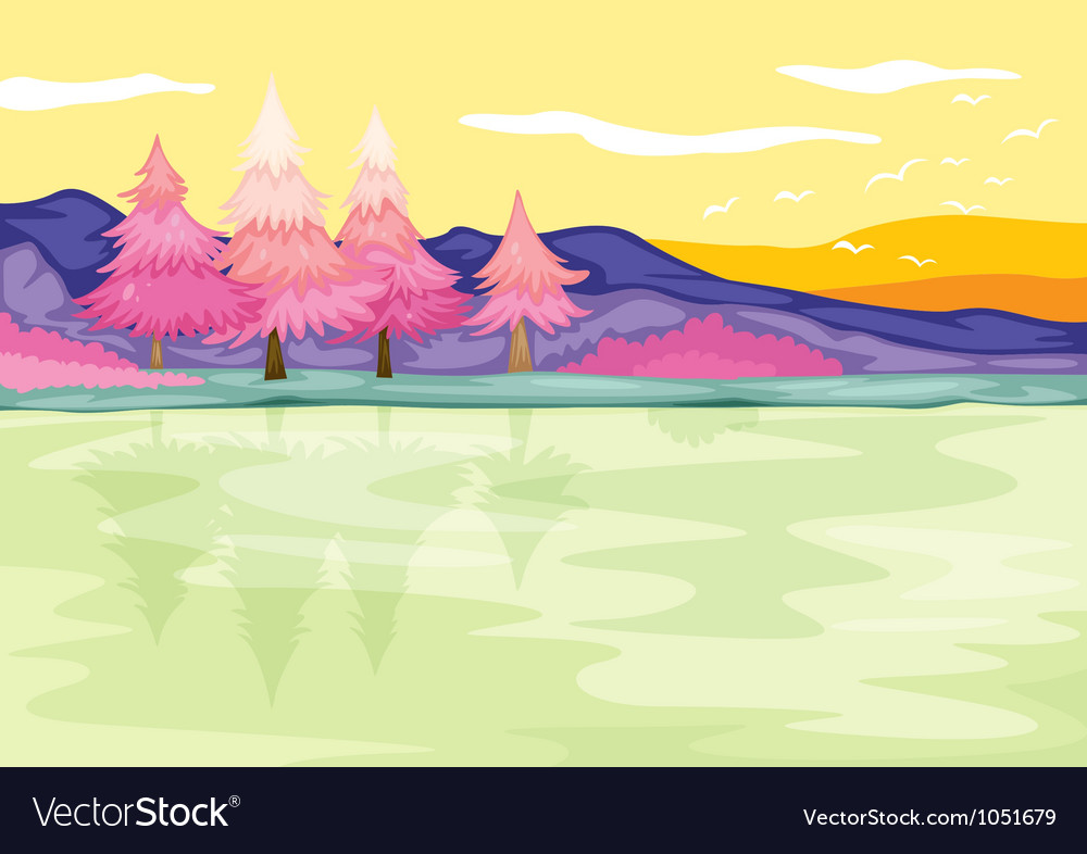 Beautiful landscape Royalty Free Vector Image - VectorStock