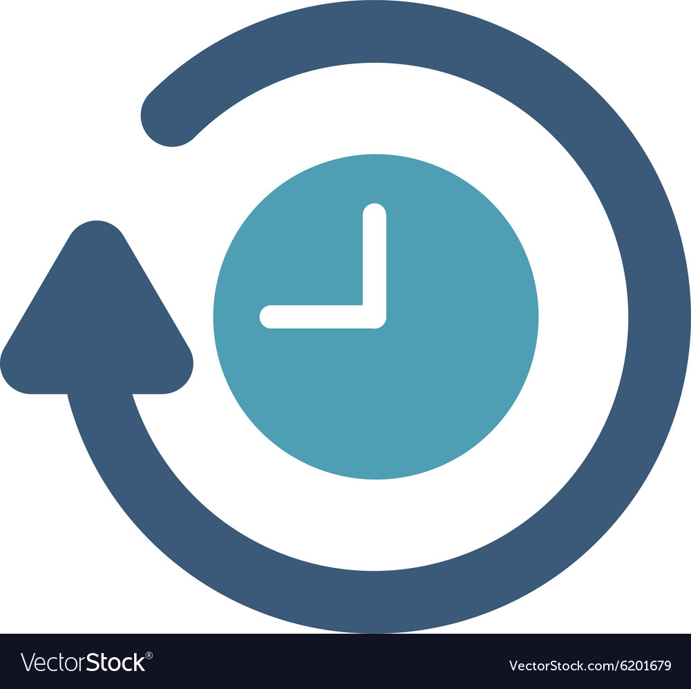 Repeat clock icon Royalty Free Vector Image - VectorStock