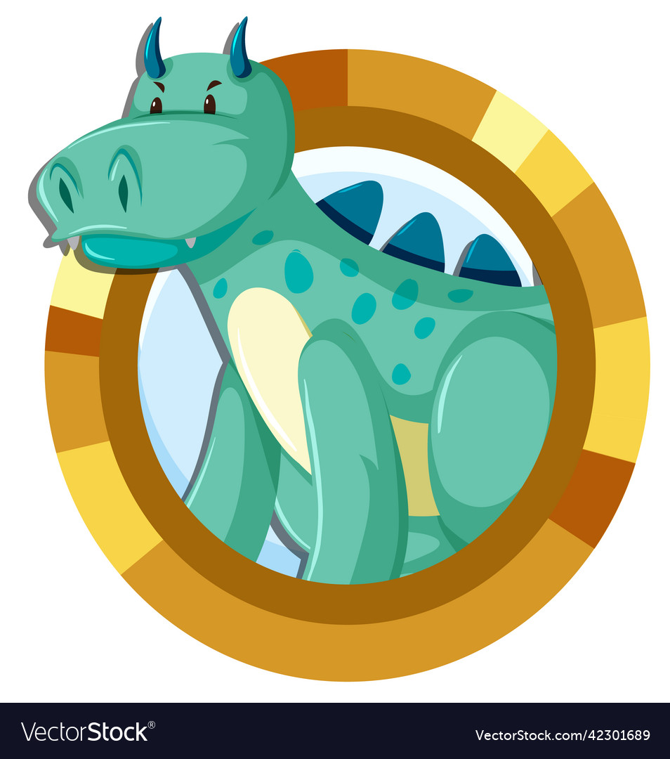 Cute blue dragon cartoon character Royalty Free Vector Image Cute blue dragon cartoon character Royalty Free Vector Image