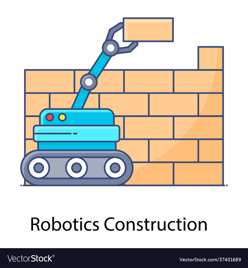 Robotics construction Royalty Free Vector Image