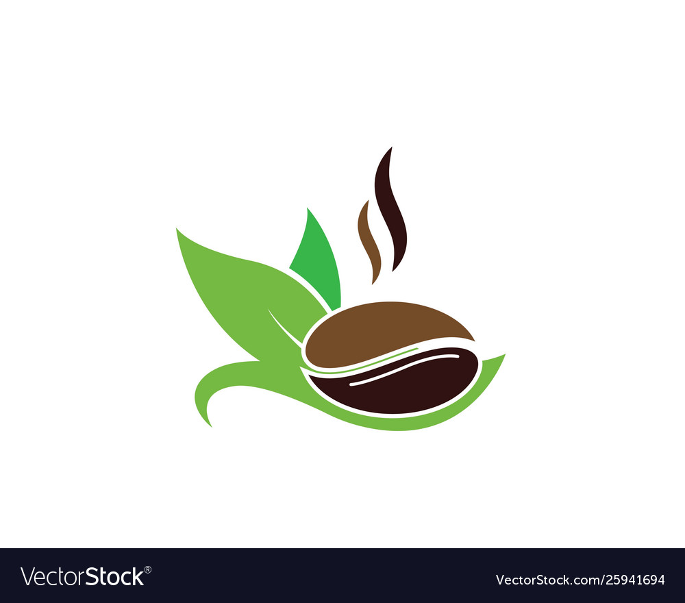Coffee beans logo template icon Royalty Free Vector Image Coffee beans logo template icon Royalty Free Vector Image