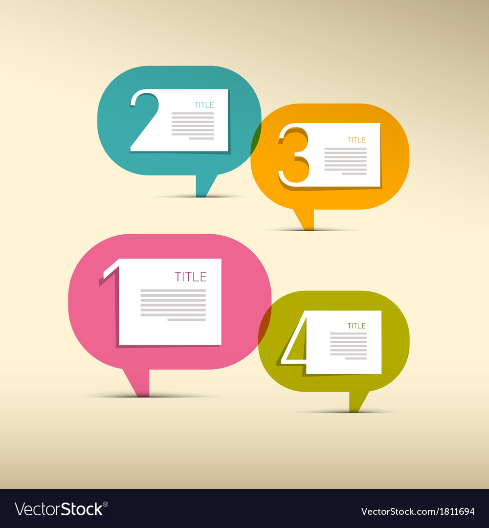 Retro progress steps for tutorial infographics Vector Image