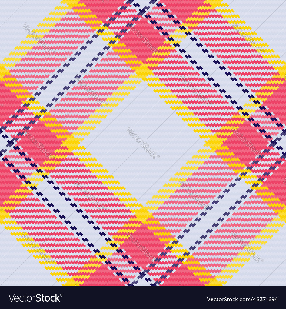 Seamless textile background of check pattern with Vector Image