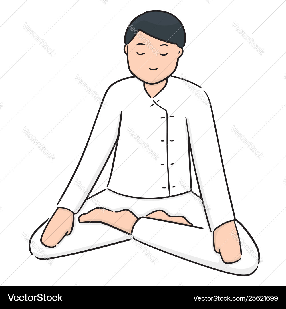 Meditation Royalty Free Vector Image - VectorStock