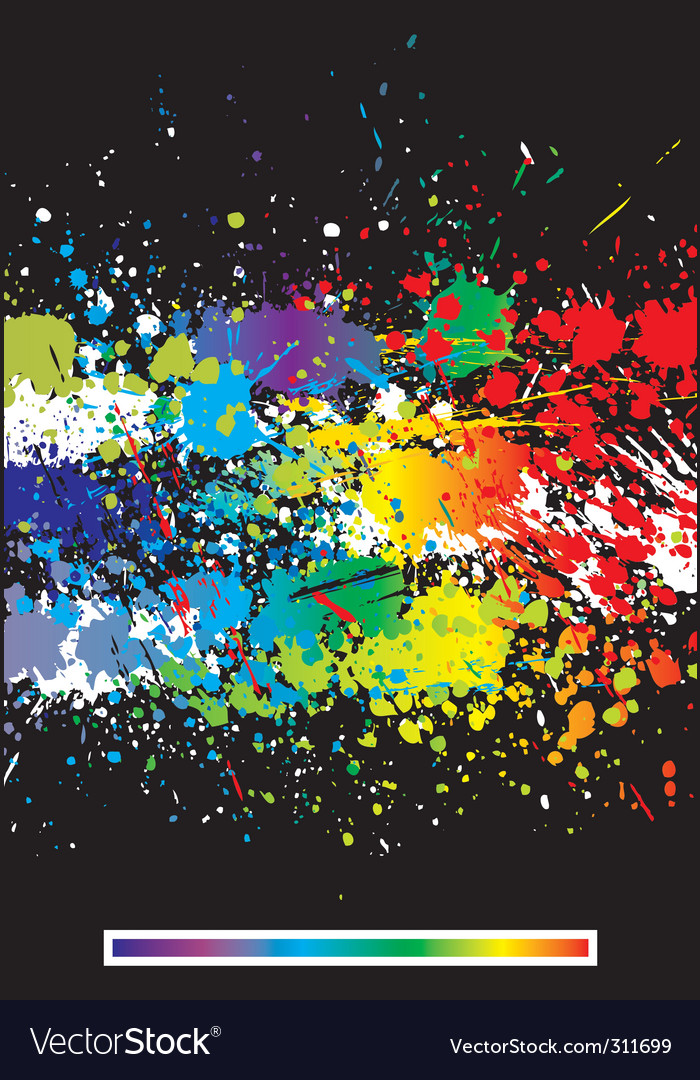 Paint splashes Royalty Free Vector Image - VectorStock