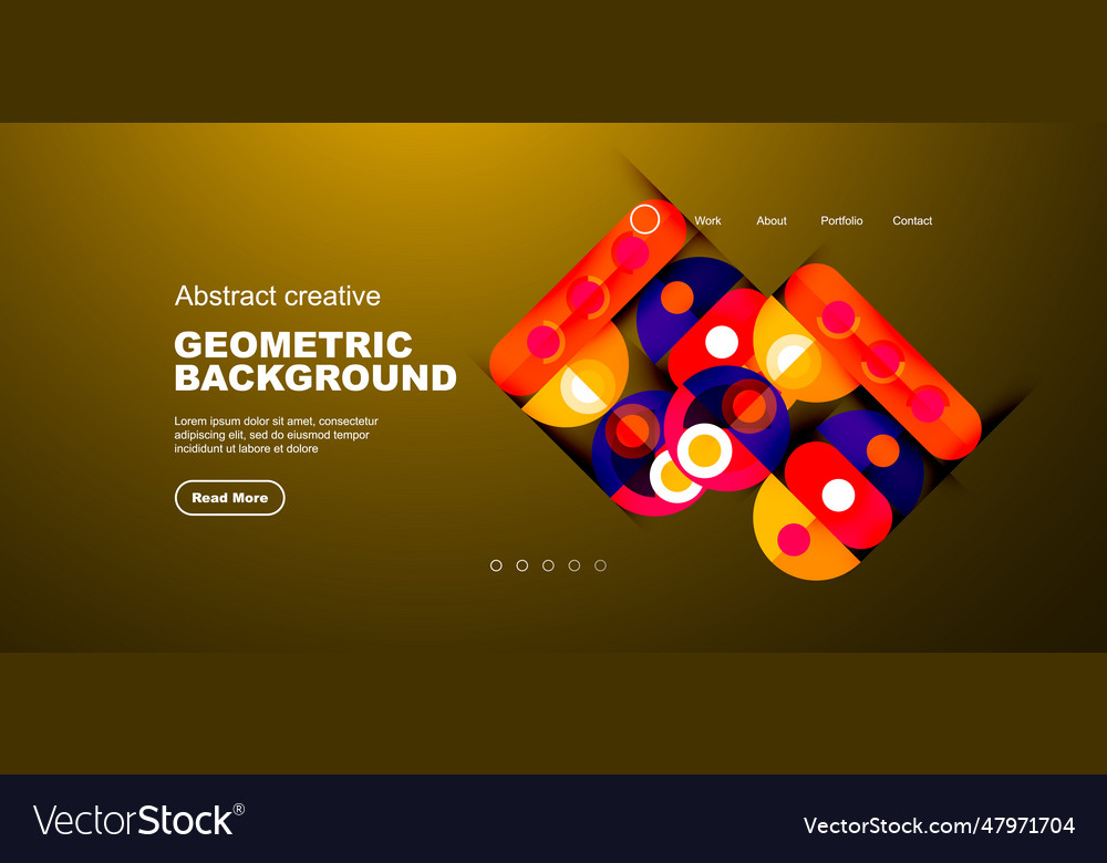 Simple circles and round elements pattern Vector Image