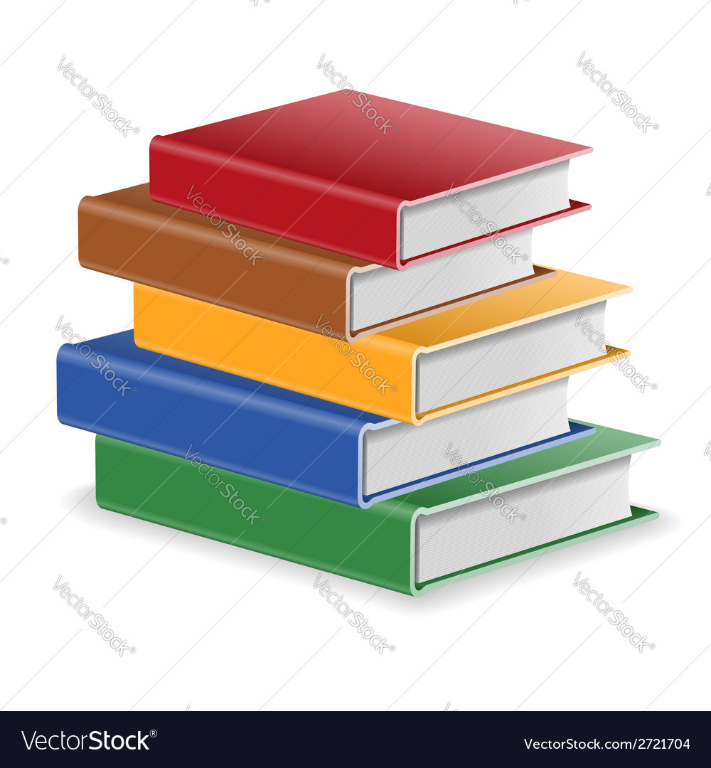Stack books Royalty Free Vector Image - VectorStock