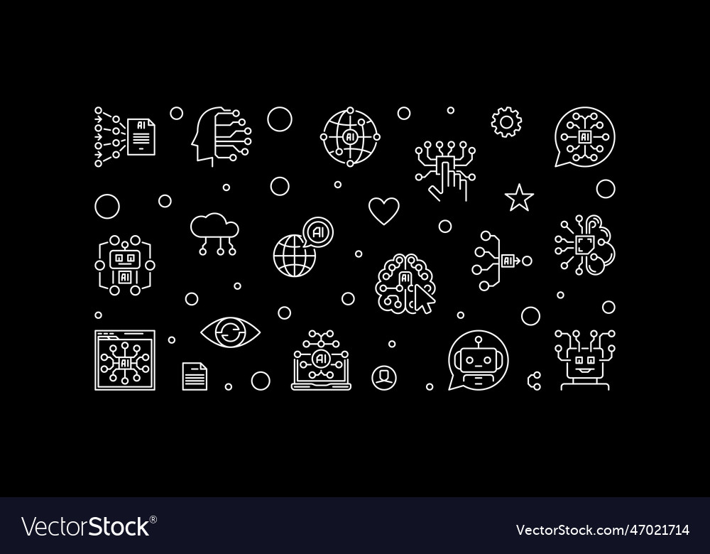 Artificial intelligence - ai technology concept Vector Image Artificial intelligence - ai technology concept Vector Image