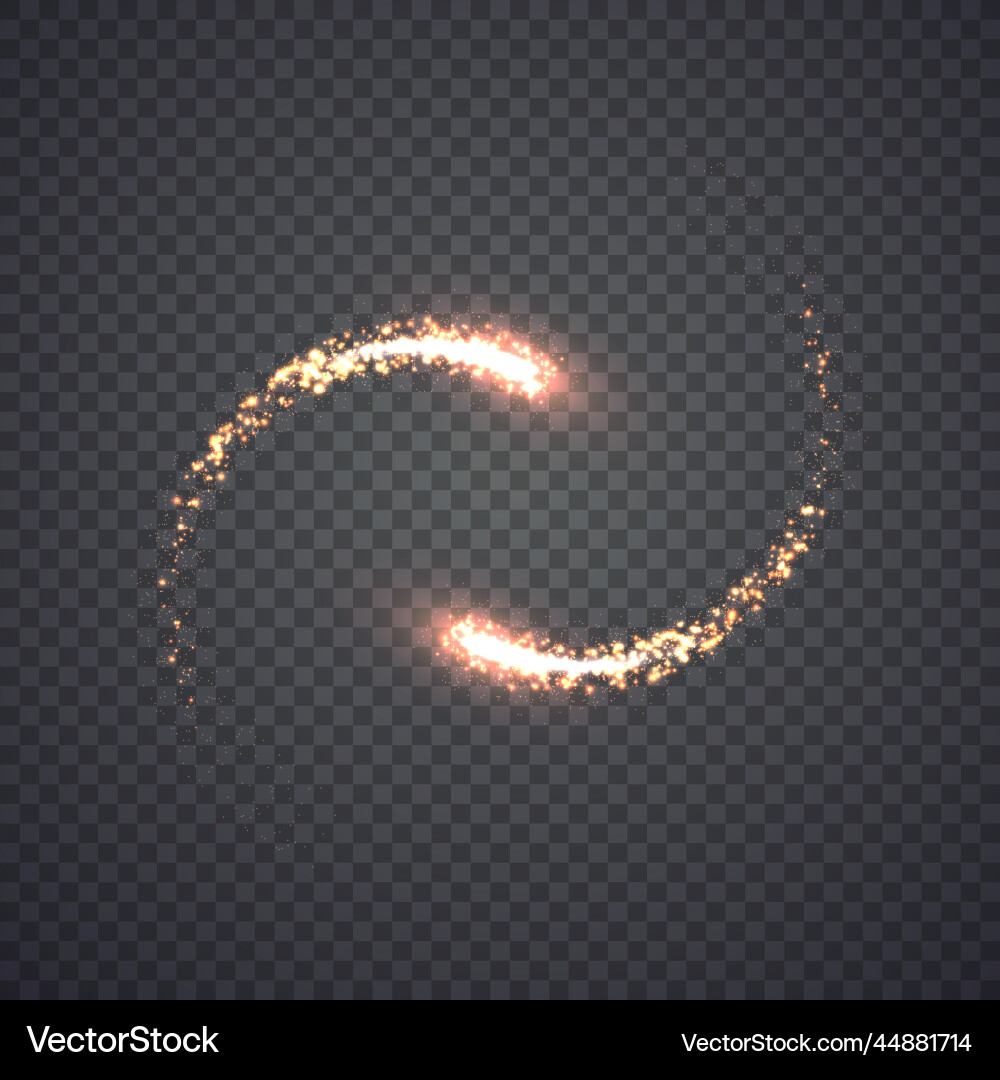 Gold glittering star dust Royalty Free Vector Image