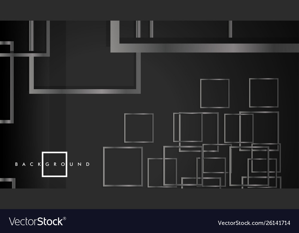 Modern abstract squares backgrounds with a black Vector Image