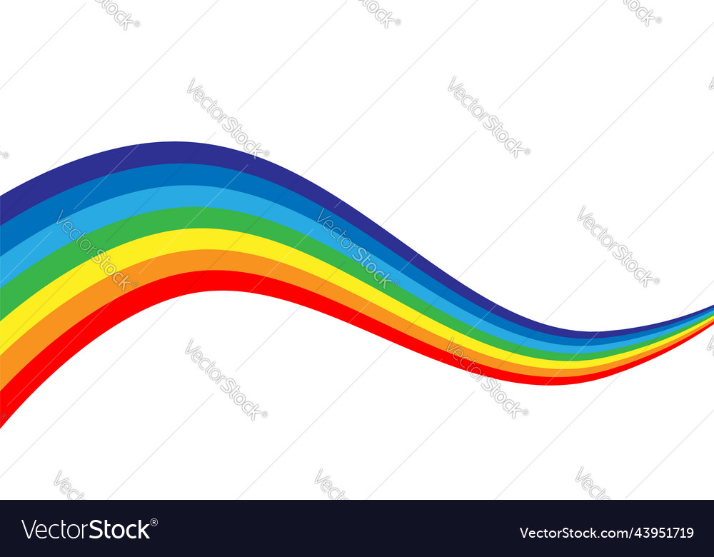 Rainbow colorful abstract design color graphic Vector Image