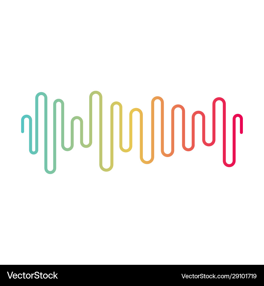 Sound wave iconcartoon icon Royalty Free Vector Image