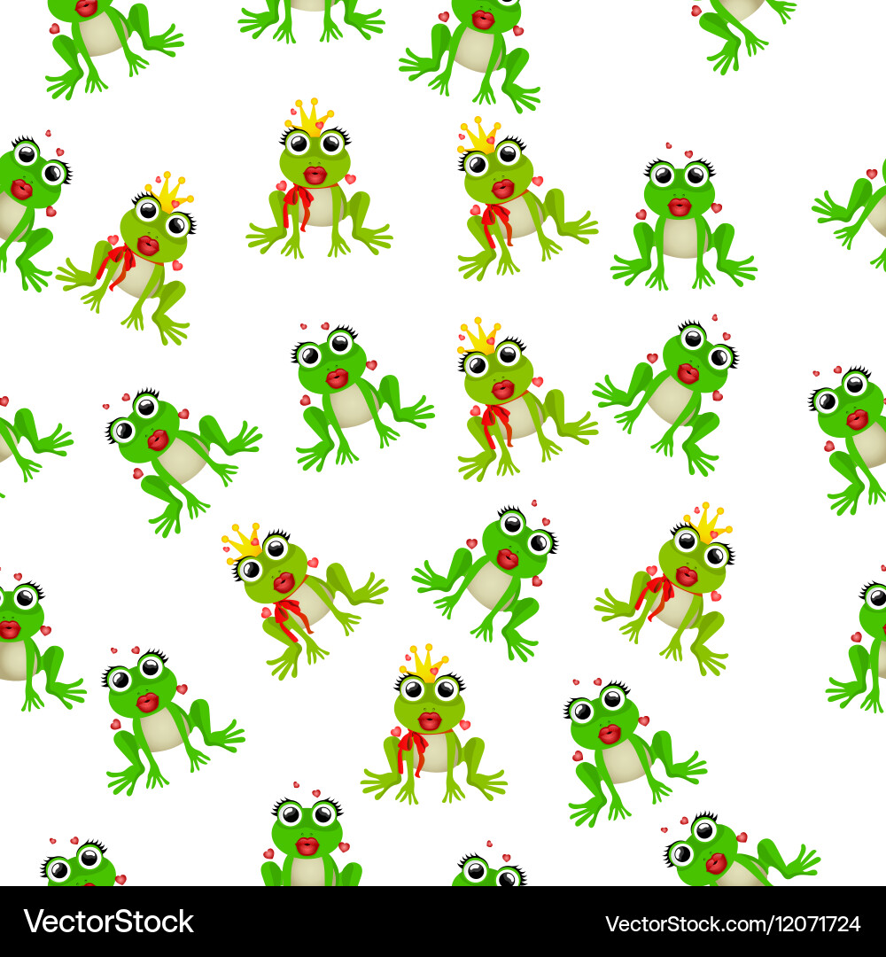 Frog prince or princess Royalty Free Vector Image