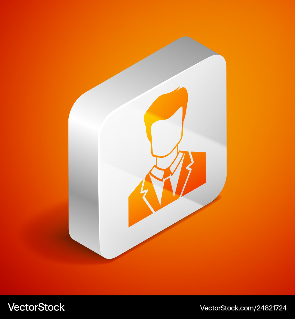 Isometric user man in business suit icon Vector Image