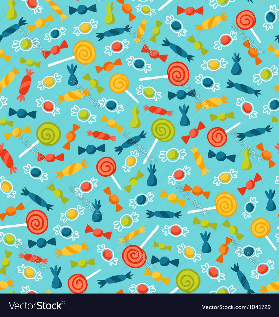 Candy pattern Royalty Free Vector Image - VectorStock