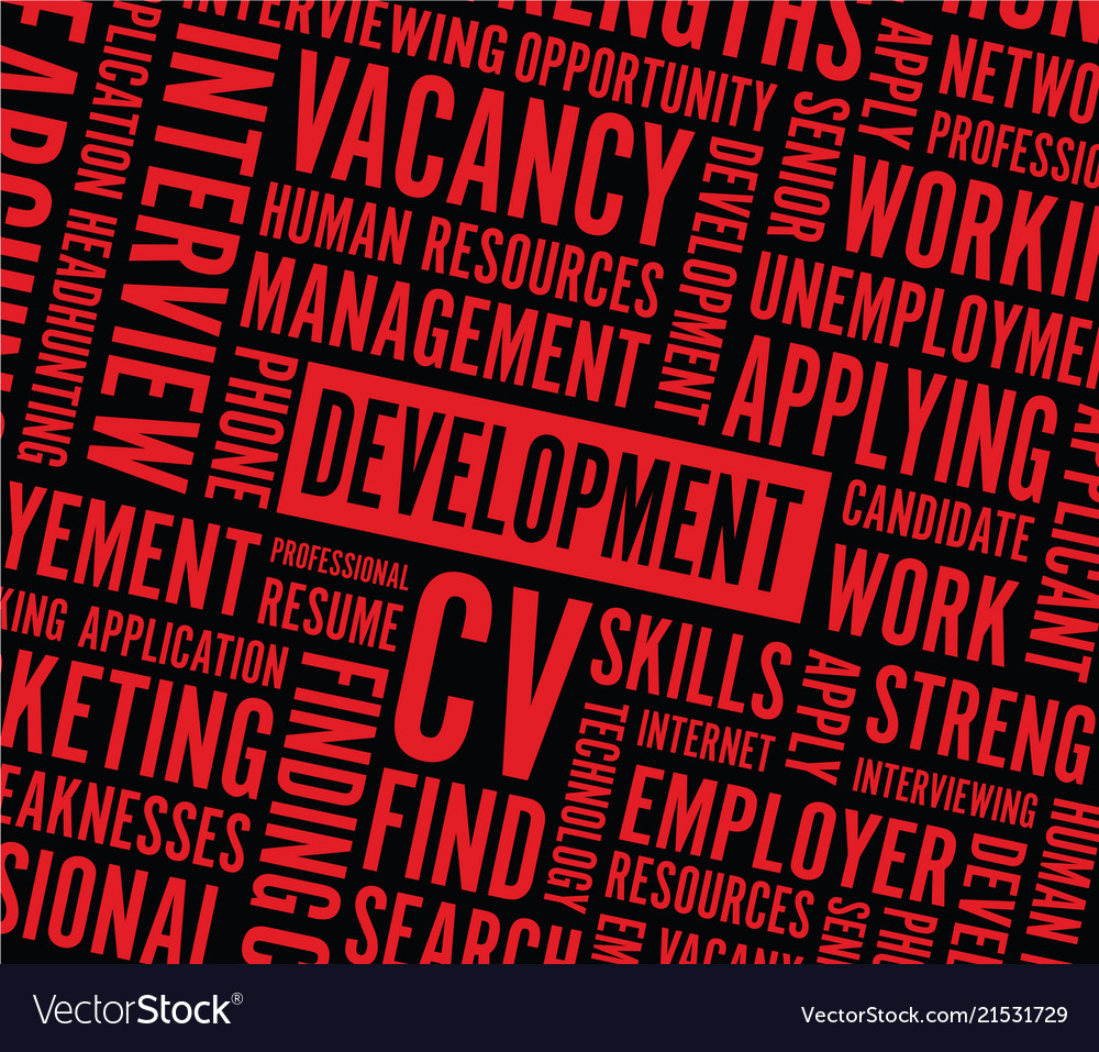 Development word background Royalty Free Vector Image