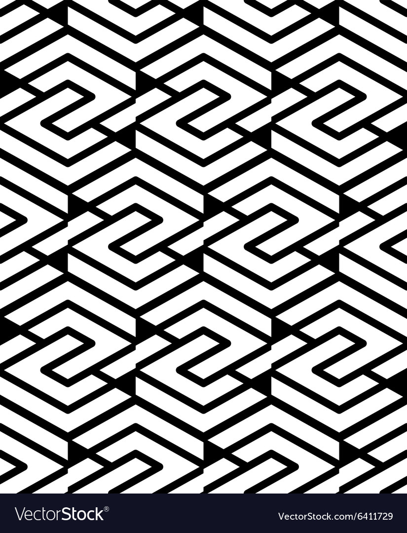Geometric seamless pattern with parallel lines Vector Image