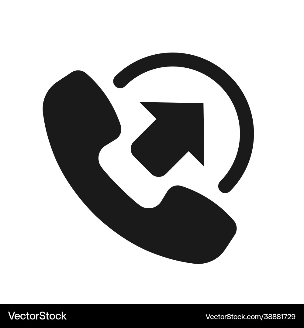 Old phone icon simple flat stile Royalty Free Vector Image