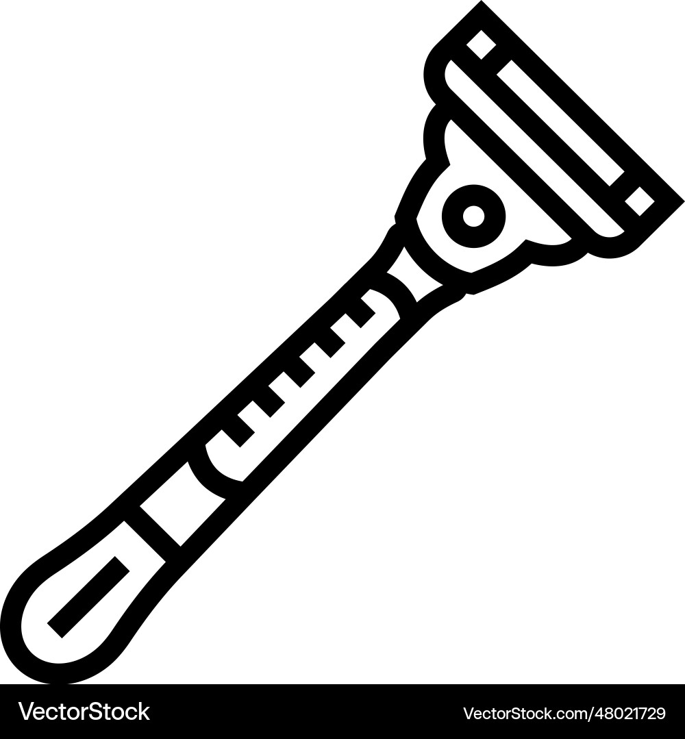 Razor hygiene line icon Royalty Free Vector Image