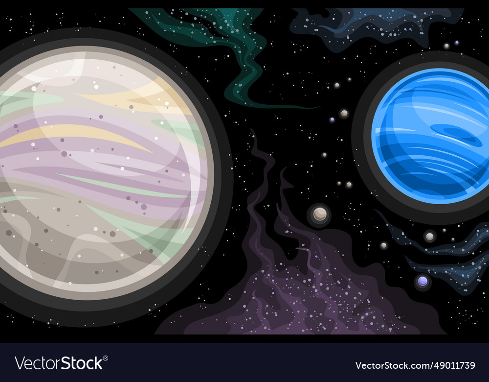 Fantasy space chart Royalty Free Vector Image - VectorStock