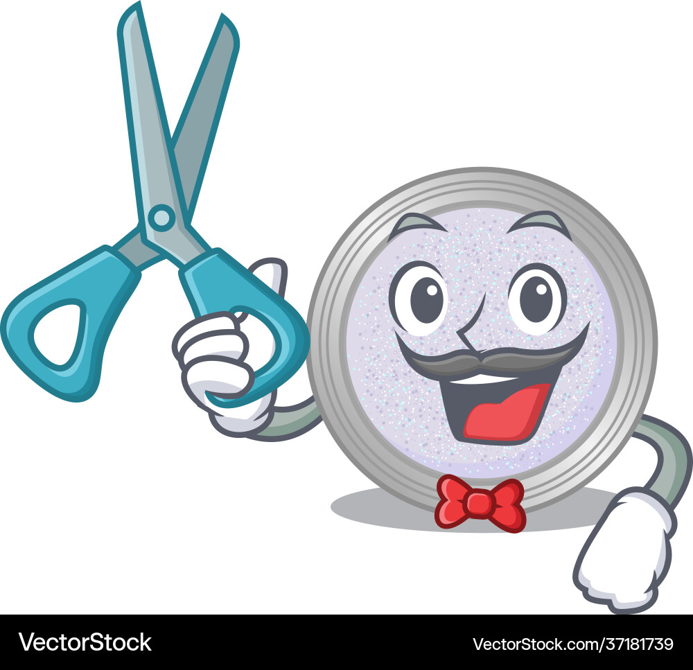 Glitter eyeshadow cartoon character design Vector Image
