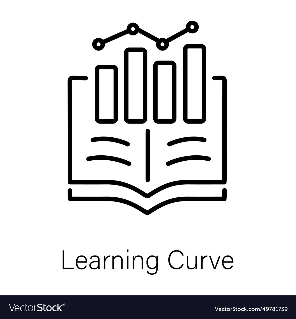 Learning curve Royalty Free Vector Image - VectorStock