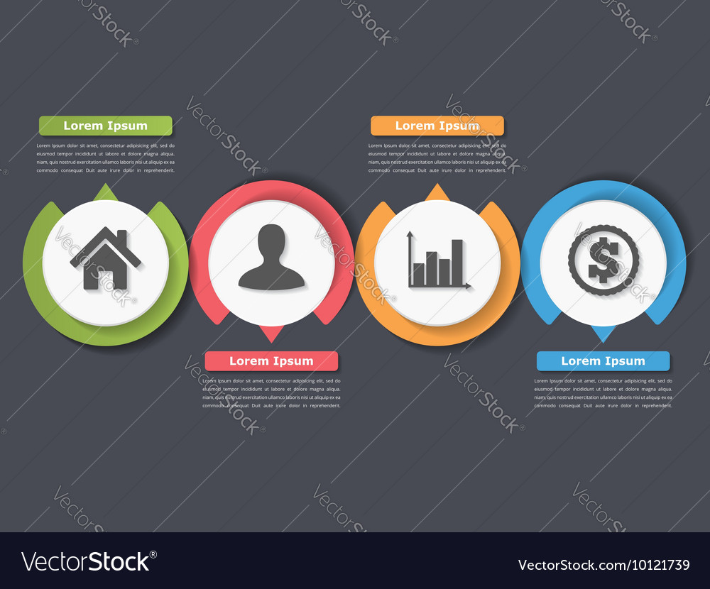 Process chart Royalty Free Vector Image - VectorStock