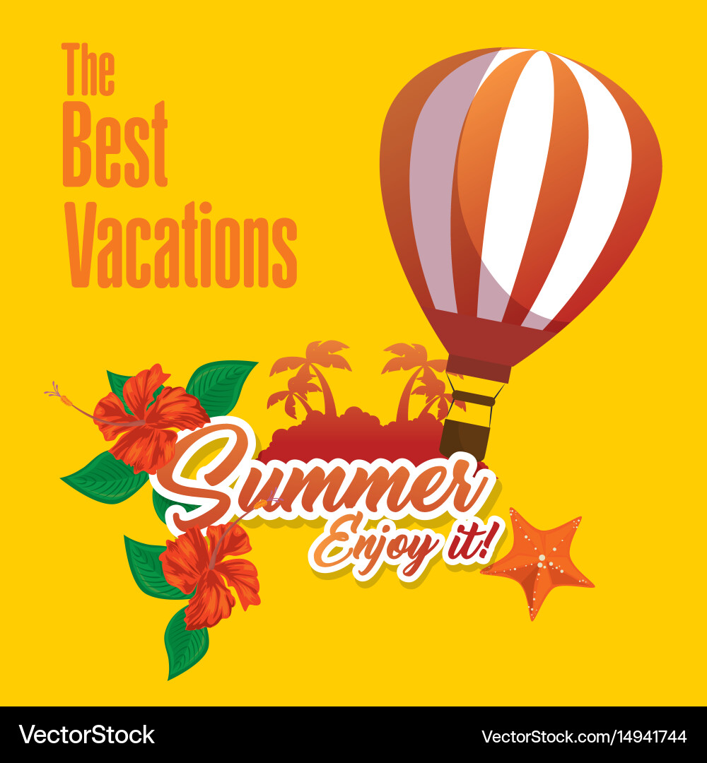 Enjoy summer design Royalty Free Vector Image - VectorStock