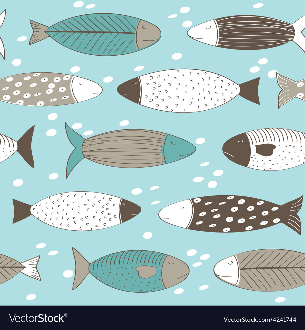 Fish background Royalty Free Vector Image - VectorStock